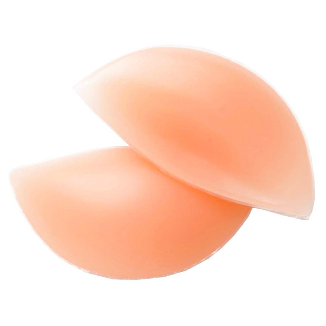 Women Soft Silicone Bra Inserts Breast Chest Enhancer Pads Push-up/Gathering for A/B/C Cup, Skin