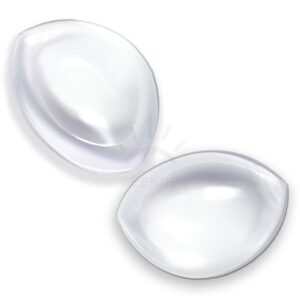 seekup women silicone bra pads inserts breast enhancer swimsuits enhancement bust push up pads for a cup, transparent m