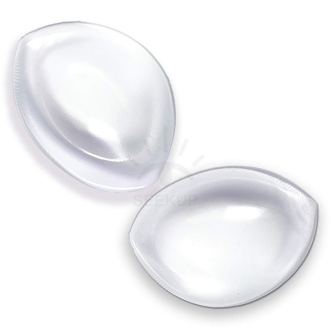 SEEKUP Women Silicone Bra Pads Inserts Breast Enhancer Swimsuits Enhancement Bust Push up Pads for A Cup, Transparent M