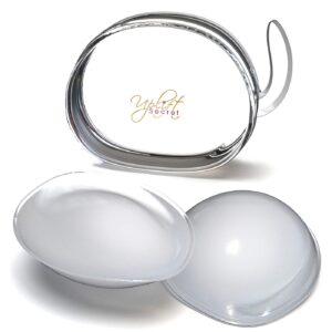 uplift secret silicone bra inserts - clear gel push up breast pads - bra padding bust enhancer