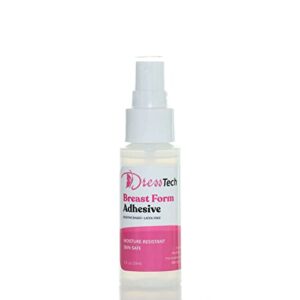 dresstech breast form adhesive - long lasting, medical-grade - 2 oz. (spray)