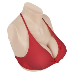 KUICEO Silicone Breastplate B Cup Fake Boobs Breast Forms Realistic Fake Breasts for Crossdresser Transgender Drag Queen