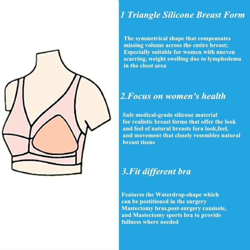 Mastectomy Breast Prosthesis for Women Silicone Breast for Surgery Ladies Artificial Pad Transparent Only One Piece