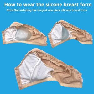 Mastectomy Breast Prosthesis for Women Silicone Breast for Surgery Ladies Artificial Pad Transparent Only One Piece