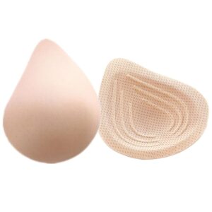 sibrawom cotton mastectomy breast prosthesis forms spiral light-weight for breast cancer insert pads only one piece