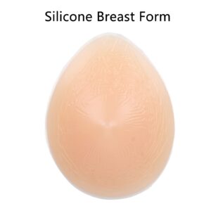 Triangle Silicone Breast Form Mastectomy Prosthesis, One Piece Women Crossdress Transvestite Bra Enhancer Inserts, Concave Bra Pads, Left and Right Universal (250g)