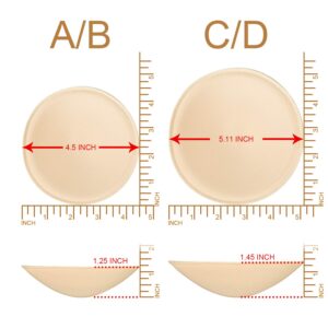 TopBine 3 pairs Round Soft Bra Inserts Pads Removable Sport Bra Cups inserts Mastectomy Bra Inserts For Bikini Top Swimsuit