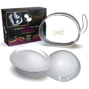 Uplift Secret Silicone Bra Inserts - Clear Gel Push Up Breast Pads - Bra Padding Bust Enhancer