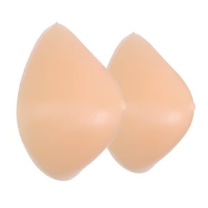 mersteyo triangle silicone breast forms mastectomy prosthesis bra pads inserts enhancers 1 pair d+ cup