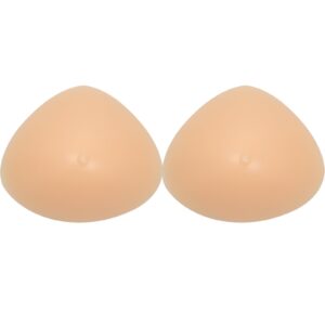 MERSTEYO Triangle Silicone Breast Forms Mastectomy Prosthesis Bra Pads Inserts Enhancers 1 Pair D+ Cup