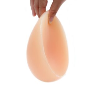 Mastectomy Prosthesis Silicone Breast Forms Self Adhesive False Boobs Women Concave Bra Enhancer Inserts for Crossdresser Transgender Cosplay,Nude,B Cup (600g/pair)