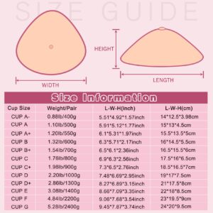 IVITA One Pair D Cup Triangle Shape Silicone Breast Forms Fake Boobs for Mastectomy Prosthesis Crossdresser Transgender Cosplay Bra Enhancer inserts Pads