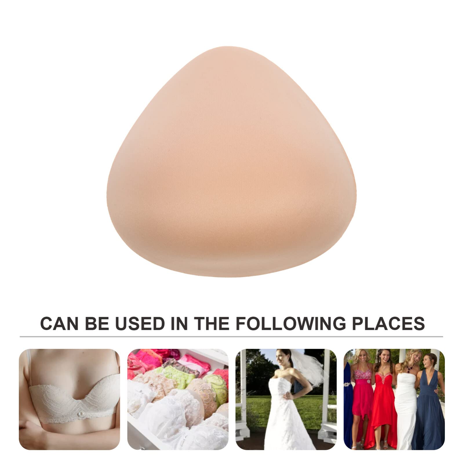 Sponge Breast Form Prosthesis Bra Pad Ventilation Sponge Boobs Prosthesis Triangle Bra Pad for Women B C D Cup