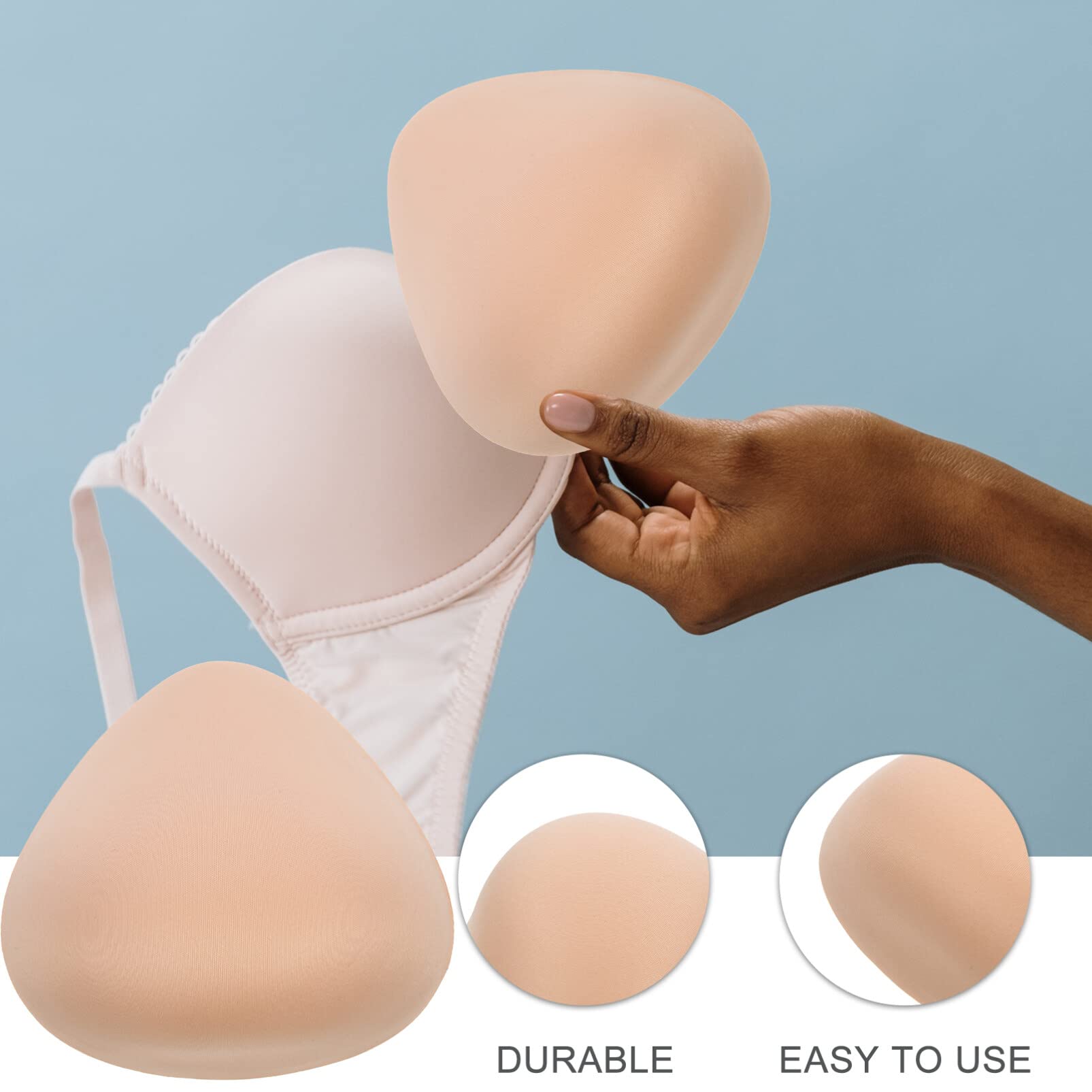 Sponge Breast Form Prosthesis Bra Pad Ventilation Sponge Boobs Prosthesis Triangle Bra Pad for Women B C D Cup