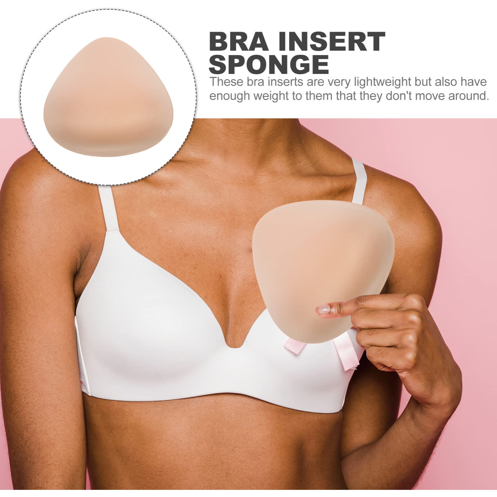 Sponge Breast Form Prosthesis Bra Pad Ventilation Sponge Boobs Prosthesis Triangle Bra Pad for Women B C D Cup