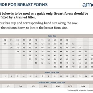 Amoena Balance Essential Volume Delta 225 Quality Silicone Breast Prosthesis/Shaper for Breast Asymmetry/Mastectomy - Single Item Ivory X-Small