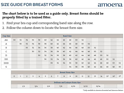 Amoena Balance Essential Volume Delta 225 Quality Silicone Breast Prosthesis/Shaper for Breast Asymmetry/Mastectomy - Single Item Ivory X-Small