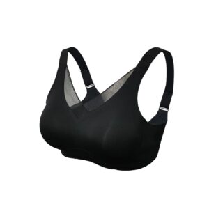 sendyou sy17 pockets bra with big open for mastectomy prosthesis inserts breast forms bra pads artificial boobs black