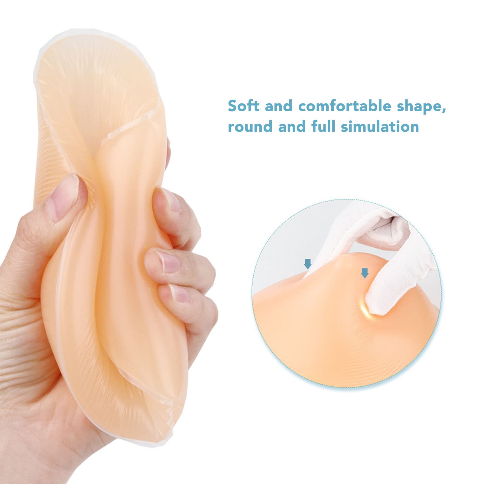 120g Breast Insert Artificial Silicone Boobs Drop Shaped Fake Breast Form Push Up Pads