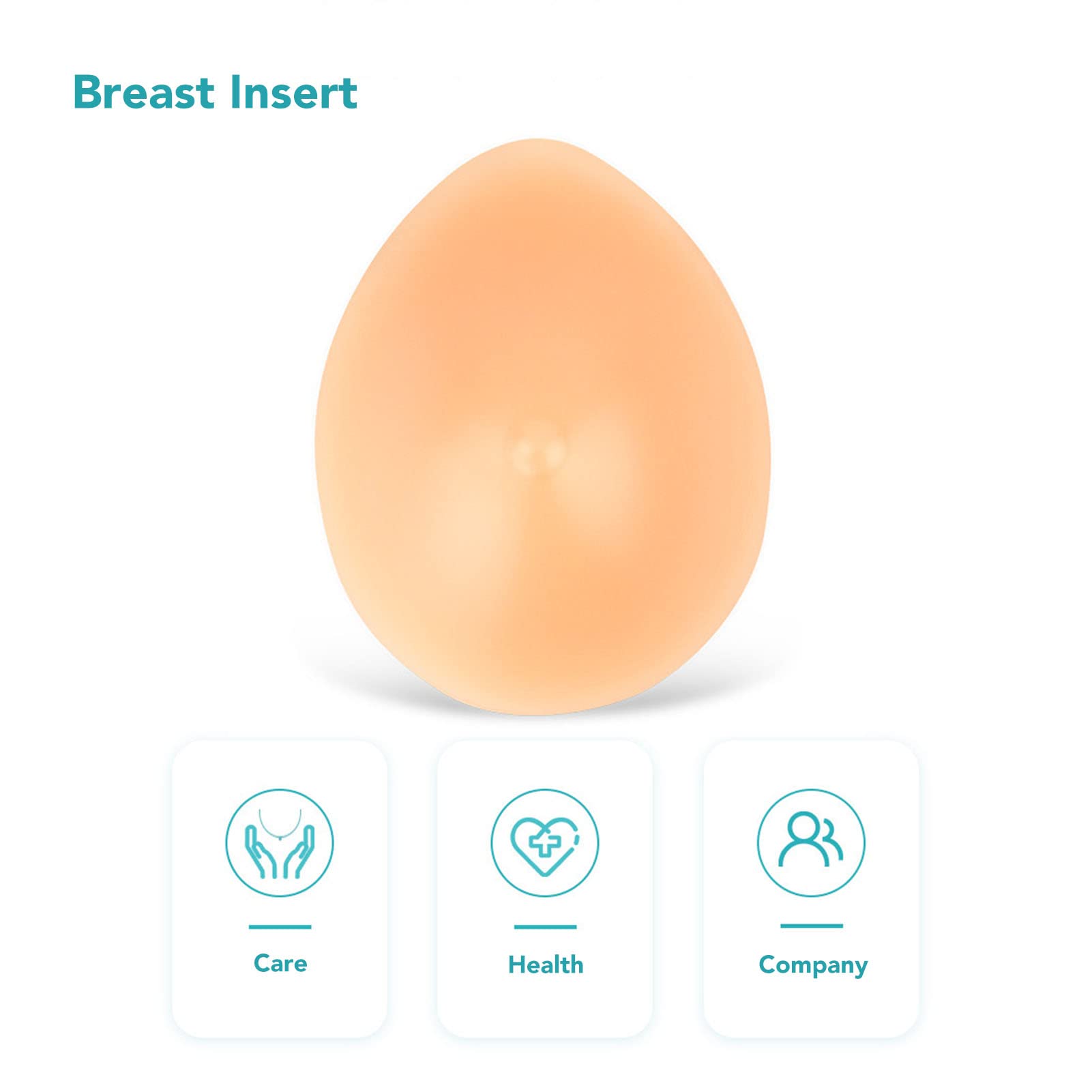 120g Breast Insert Artificial Silicone Boobs Drop Shaped Fake Breast Form Push Up Pads