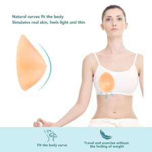 120g Breast Insert Artificial Silicone Boobs Drop Shaped Fake Breast Form Push Up Pads