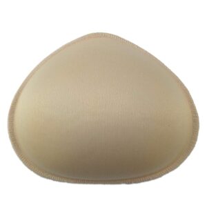 lightweight foam mastectomy breast form for pockets bra featherweight women triangle breast prosthesis (xl*1pc, skin)