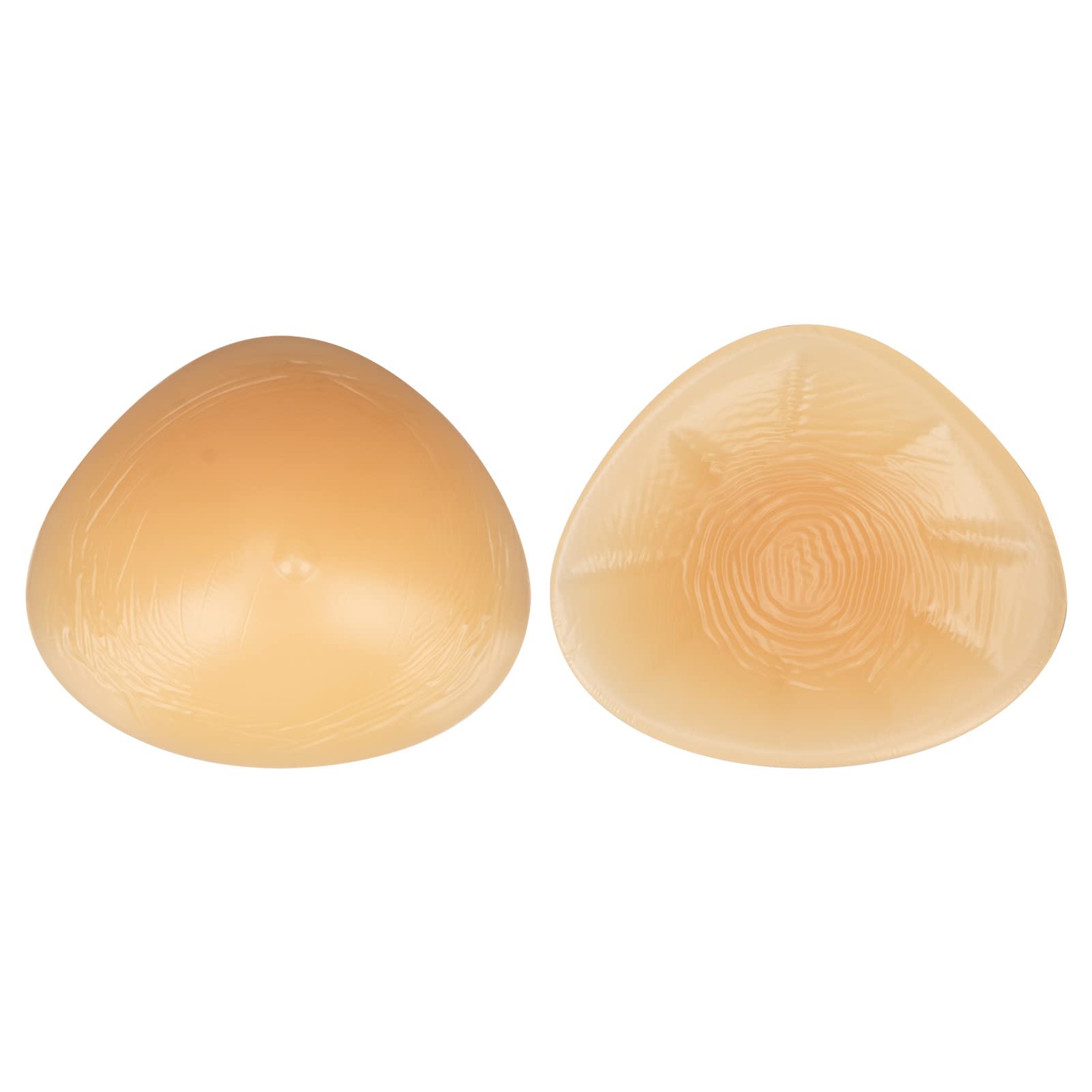 Bra Pad Inserts, Silicone Breast Forms Triangle Concave Mastectomy Prosthesis Bra Enhancer Inserts, Prosthetic Breast, Breathable Prosthetic Breast Inserts (Model 3)