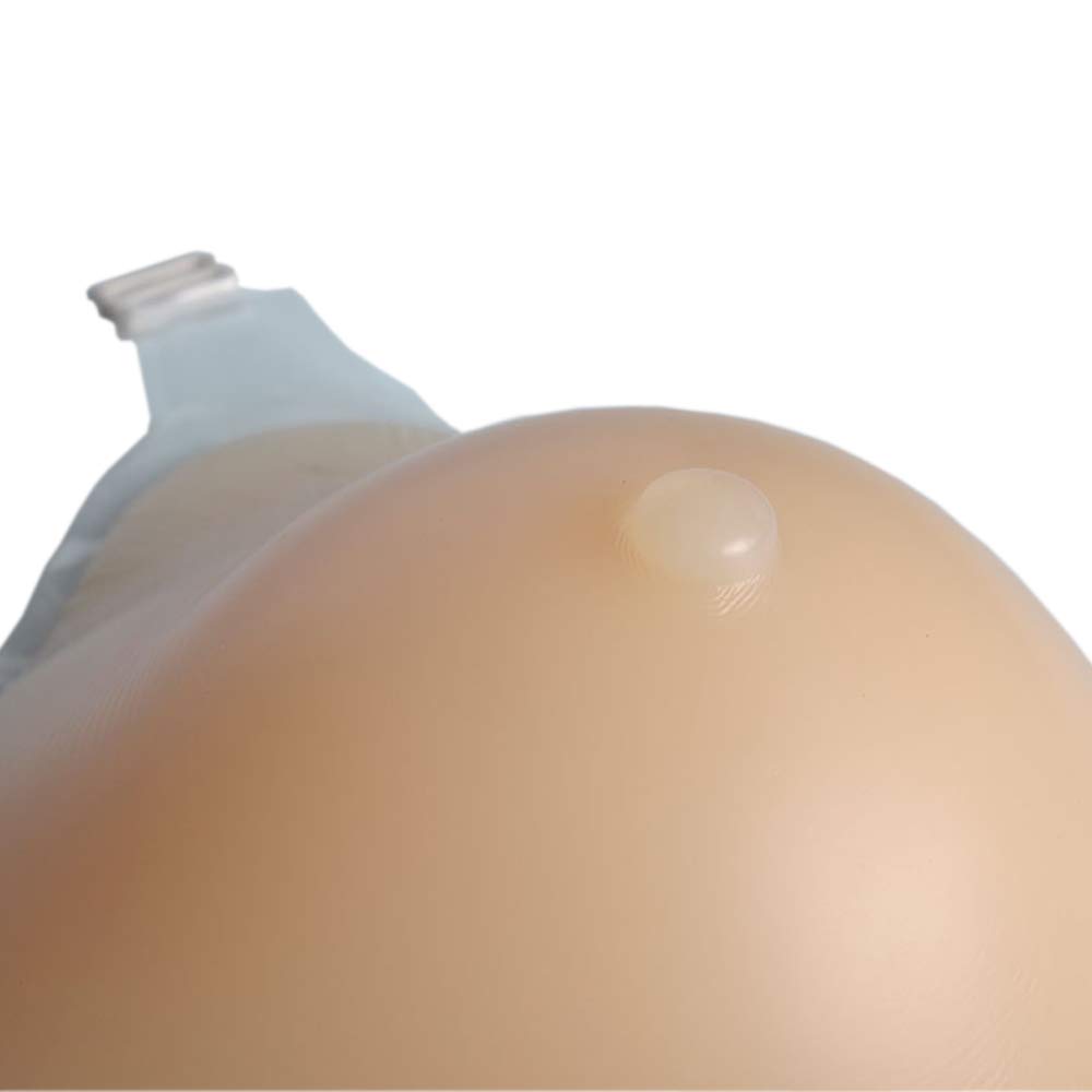 ZMASI Silicone Prosthesis Breast Forms with Hook L-Shape A B C D DD Cup Mastectomy Fake Breasts Bra Enhancer (1 Piece) (A Cup: 190g/piece, L-W-H: 7 * 4.92 * 1.77in, Left Side)