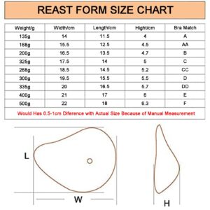 Self Adhesive Silicone Breast Forms Pear Shape Fake Boobs Fake Breast Artificial Mastectomy Prosthetic for Crossdresser Women Cosplay Transgender,C Cup (470g/pair)