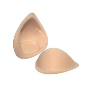 KAHIOE 1 Pair Inserts Push Up Bra Pads Enhancer Cotton Breast Forms Mastectomy Prosthesis Bra Fake Boobs