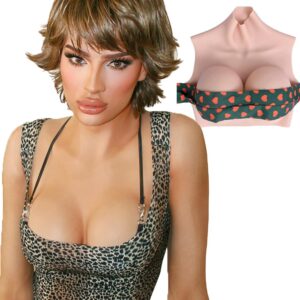 zilasegy silicone breast plates false breasts fake boobs tits d cup for transgender drag queen crossdressing cosplay