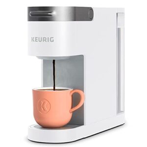 keurig k- slim single serve k-cup pod coffee maker, multistream technology, white