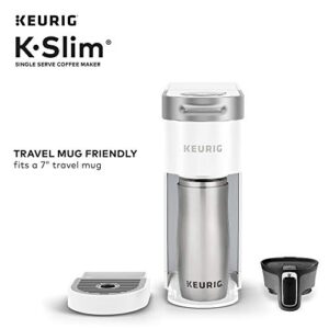 Keurig K- Slim Single Serve K-Cup Pod Coffee Maker, Multistream Technology, White