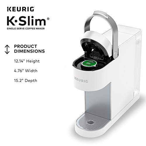 Keurig K- Slim Single Serve K-Cup Pod Coffee Maker, Multistream Technology, White