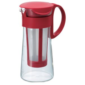 hario 'mizudashi' cold brew coffee pot, 600ml, red