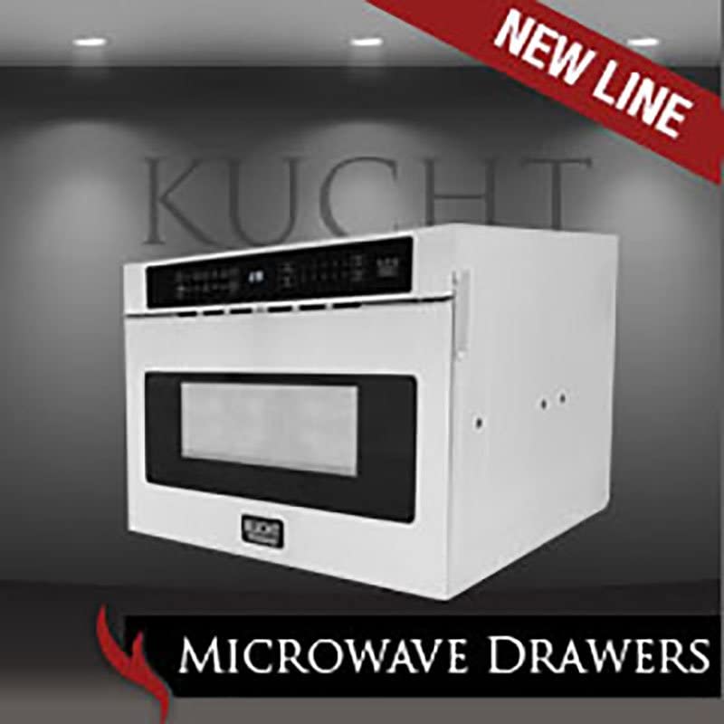 Kucht KMD24S Drawer Microwave, Stainless Steel