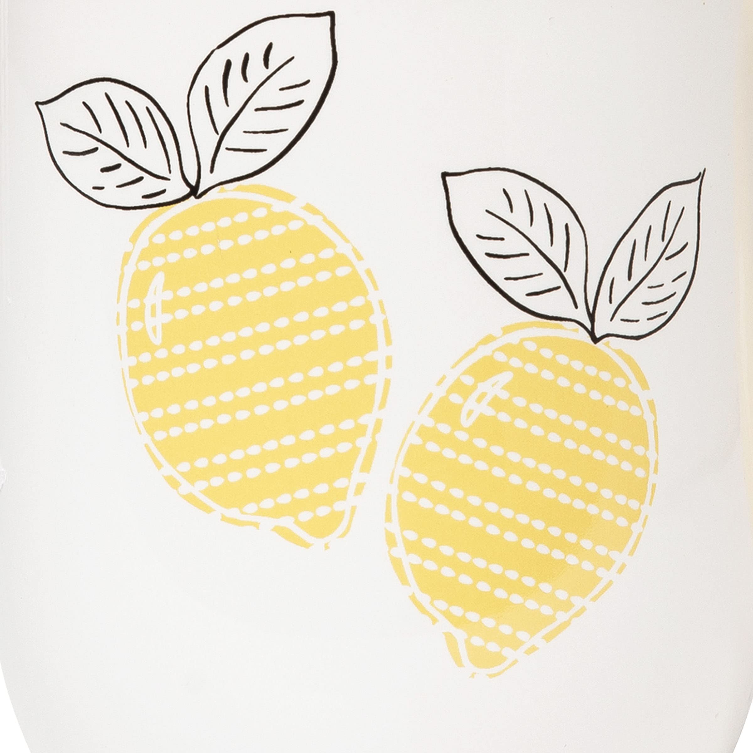 C&F Home Lemon Stripe 16 Oz Ceramic Mug yellow