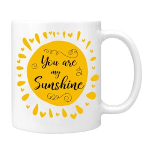 i love you mug, you are my sunshine mug, romantic coffee mug, best valentine gift for her, i love you gift for her, valentine gift for couples, white 11oz