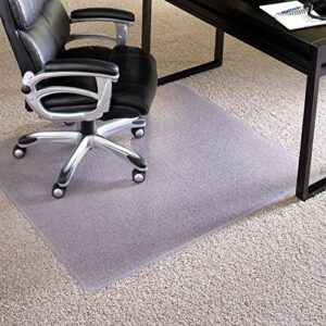 es robbins extra high pile carpet chair mat, square 60"x60", beveled edge