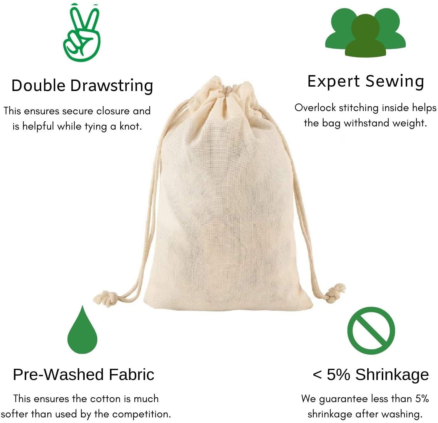 BIG EVENTS Cotton Laundry Bag for Clothes - Travel Organizer - Eco-Friendly 100% Pure Cotton Drawstring Bag - Large Size - Hanging Laundry Bag Foldable and Washable Plane (Pack Of 1)