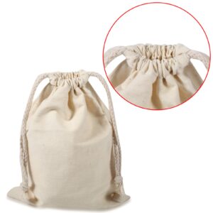 Bags Cotton Stuff Bag Household Plain Cotton Drawstring Storage Laundry Sack Stuff Bag for Travel Home Use(15x20cm)