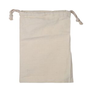 Bags Cotton Stuff Bag Household Plain Cotton Drawstring Storage Laundry Sack Stuff Bag for Travel Home Use(15x20cm)