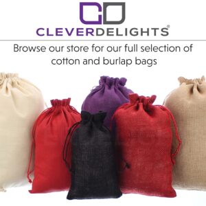 CleverDelights Cotton Bags - 18" x 24" - 20 Pack - Premium Drawstring Storage Muslin Bag - 18x24 Inch