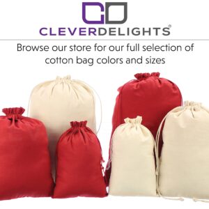 CleverDelights Cotton Bags - 18" x 24" - 20 Pack - Premium Drawstring Storage Muslin Bag - 18x24 Inch