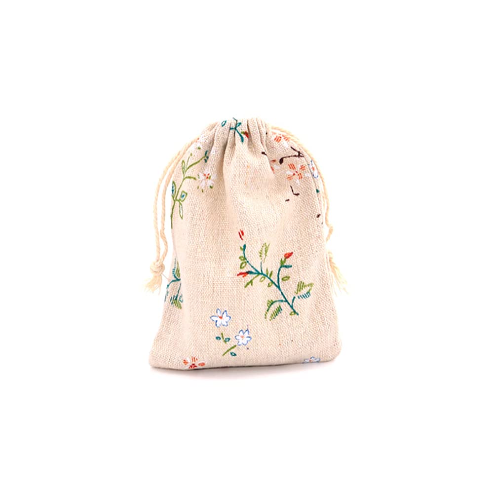 ccHuDE 15 Pcs Burlap Gift Bags Cotton Drawstring Bags Jewelry Pouches Sacks Bag Wedding Favors Bag for Christmas Party