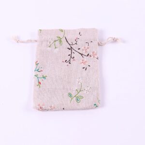 ccHuDE 15 Pcs Burlap Gift Bags Cotton Drawstring Bags Jewelry Pouches Sacks Bag Wedding Favors Bag for Christmas Party