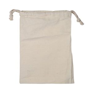 Cotton Drawstring Bags,Cotton Stuff Bag,White Cotton Bags with Drawstring,Reusable Produce Bags Cotton,Drawstring Storage Bag,Cotton Laundry Sack,Cloth Bags for Party Home Supplies Storage(10x12cm)