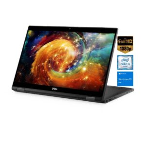 dell latitude 7390 2-in-1 laptop, 13.3" fhd(1920 x 1080) touchscreen notebook, intel core i5-8350u, 16gb ddr4 ram, 512gb ssd, cam, windows 10 pro (renewed)