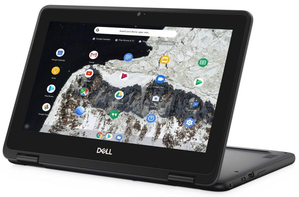 Dell Chromebook 11 3100 2-in-1 11.6" Touchscreen Laptop Computer, Celeron N4000, 4GB RAM, 32GB eMMC, Type-C, Chrome OS (Renewed)