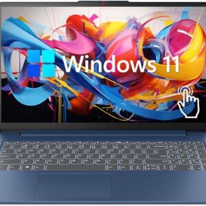 Lenovo IdeaPad 3 Laptop, 15.6" FHD Touchscreen, Intel Core i5-1155G7, 16GB RAM, 512GB SSD, Webcam, HDMI, Wi-Fi 6, Windows 11 Home, Blue